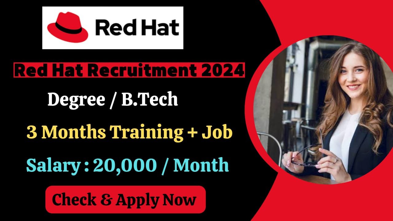 Red Hat కంపెనీలో భారీగా ఉద్యోగాలు | Red Hat Recruitment 2024 | Latest ...